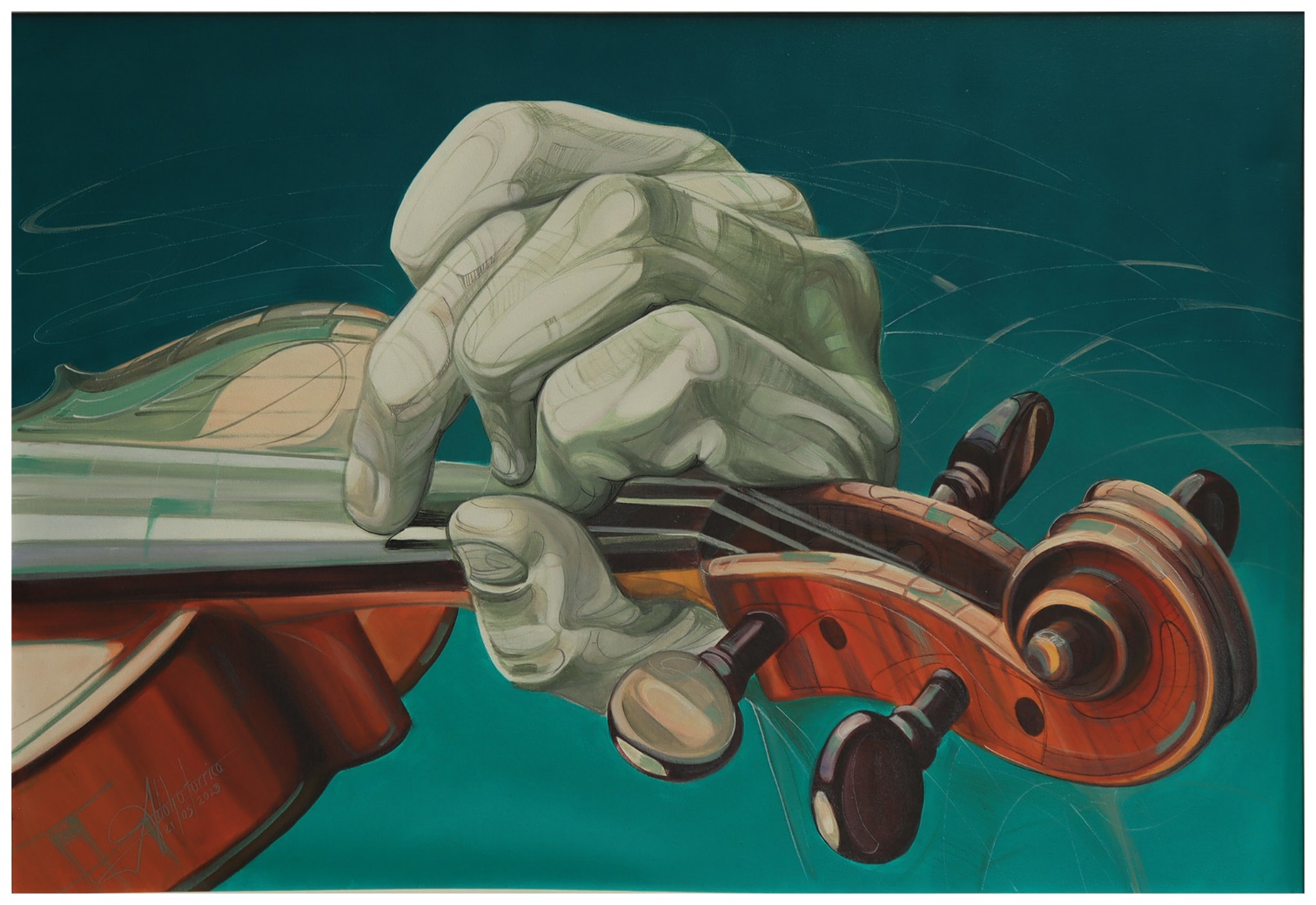 MANO Y VIOLIN II | Adolfo Torrico